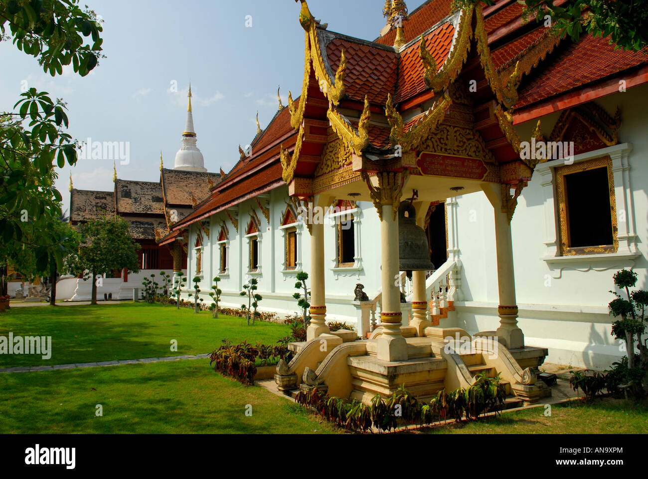 Wat Phra Singh temple Chiang Mai northern Thailand Stock Photo - Alamy