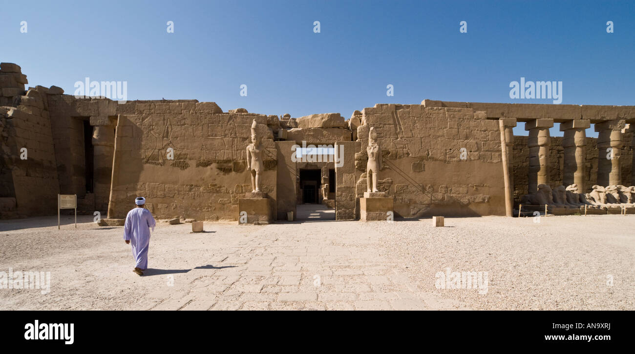Karnak Temple Luxor Egypt the pylon entrance of the Barque Chapel of ...