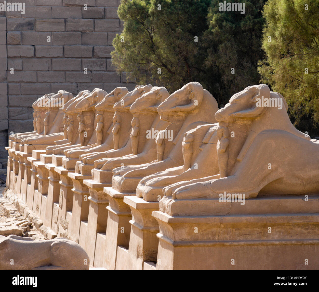 Karnak temple egypt reconstruction hi-res stock photography and images ...