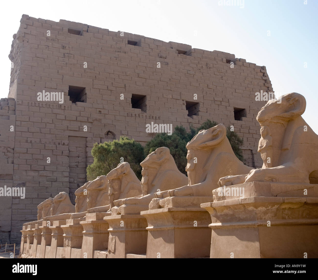 Karnak temple egypt reconstruction hi-res stock photography and images ...