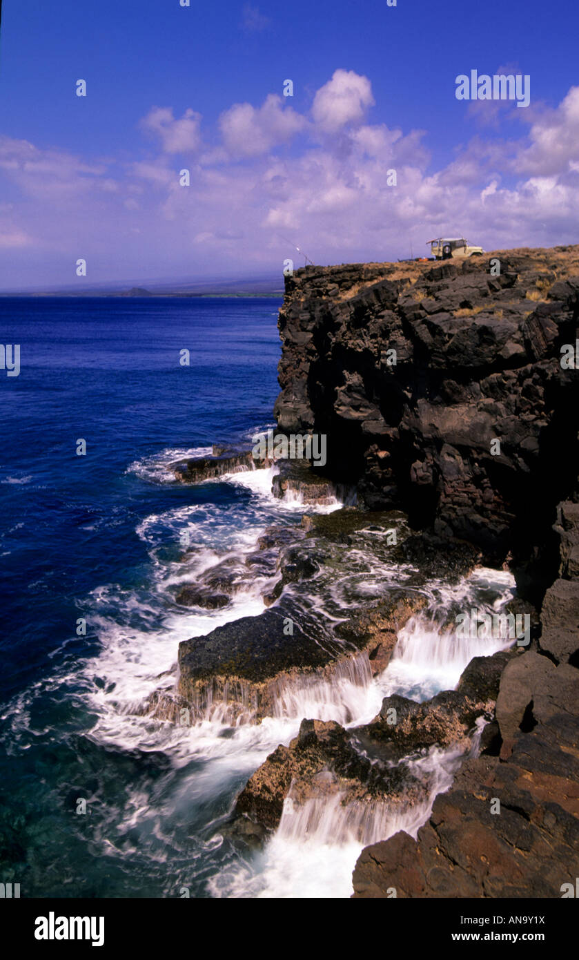 South Point Ka Lae cliffs Big Island Hawaii USA Stock Photo - Alamy