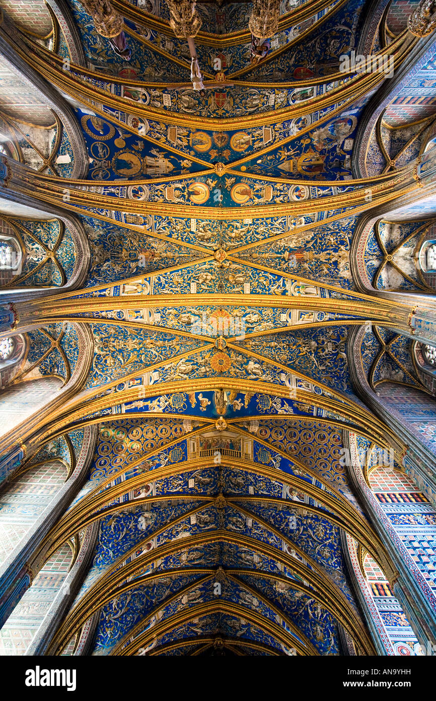 The ceiling of the cathedral Sainte Cecile, Albi, France Stock Photo ...
