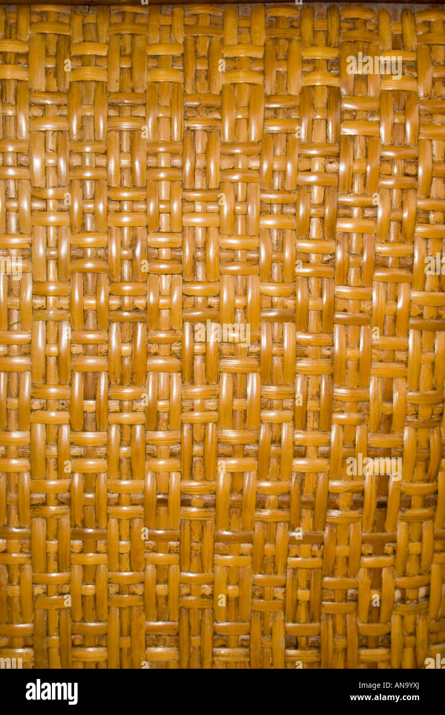 Rattan weave on the back of a chair Stock Photo - Alamy