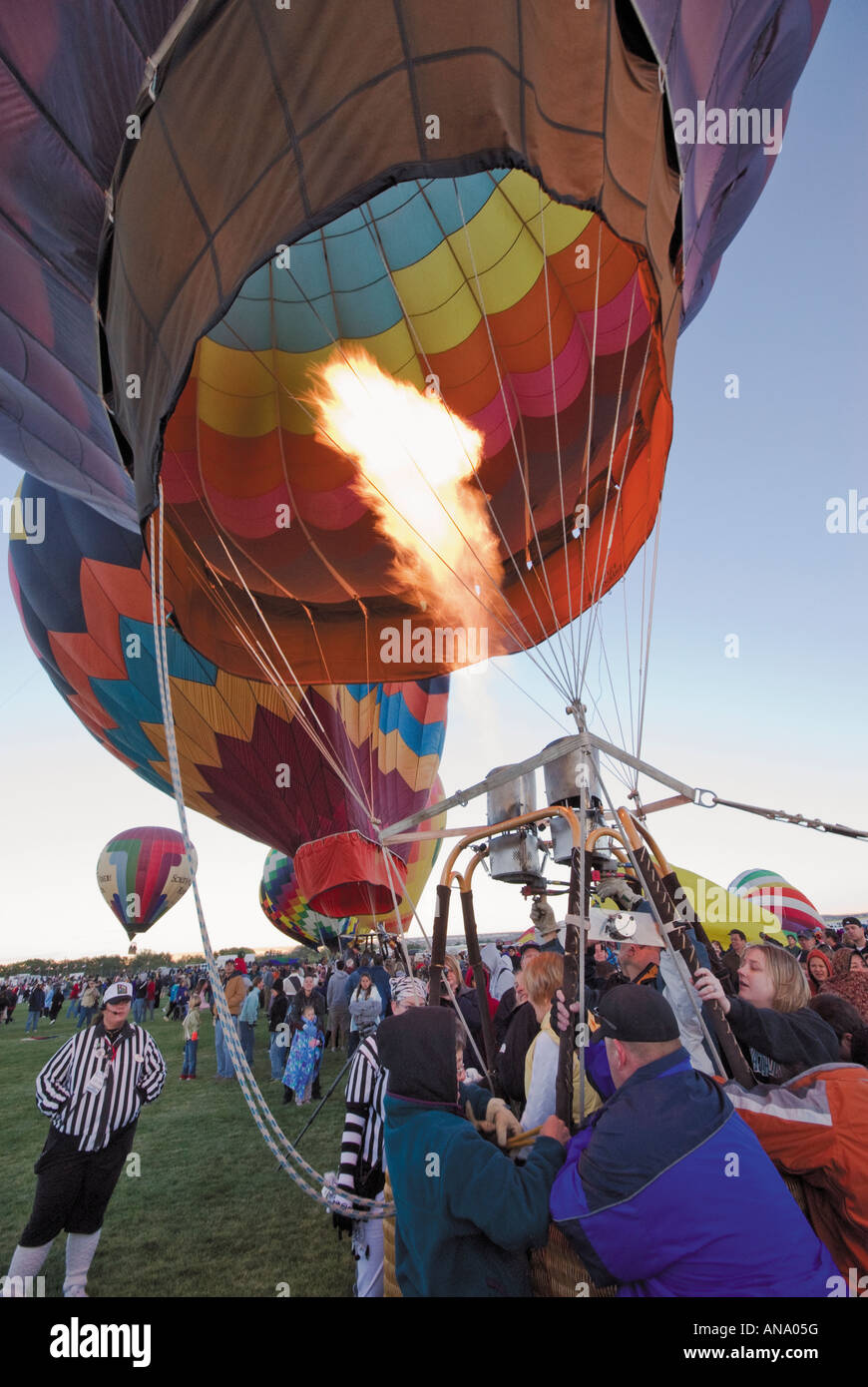 Mass Ascension at Balloon Fiesta Albuquerque, New Mexico, USA Stock ...