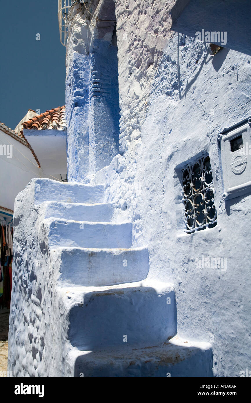 Blue house, Chefchaouen, Morocco Stock Photo - Alamy