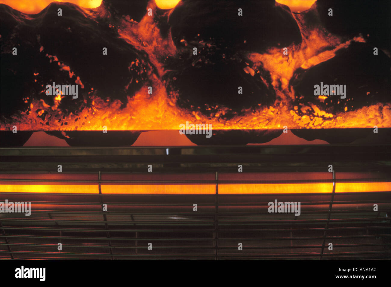 electric fire with coal effect Stock Photo - Alamy