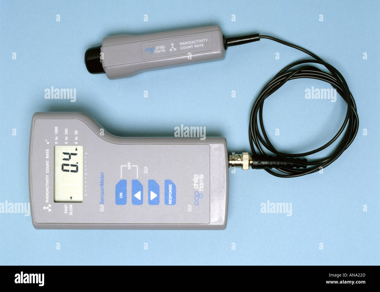 geiger counter measuring background count Stock Photo - Alamy