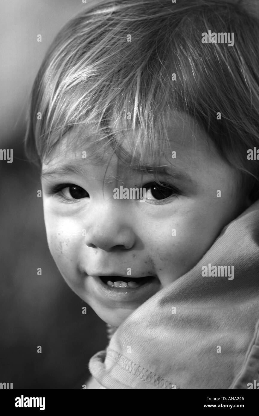 Cute And cuddly child Stock Photo - Alamy