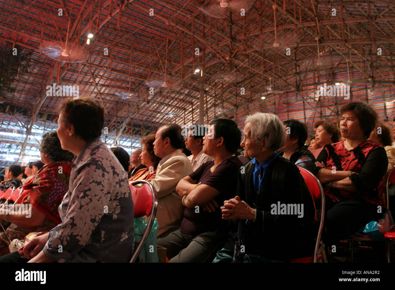 Audience watching the Chinese Opera in Macau Stock Photo - Alamy
