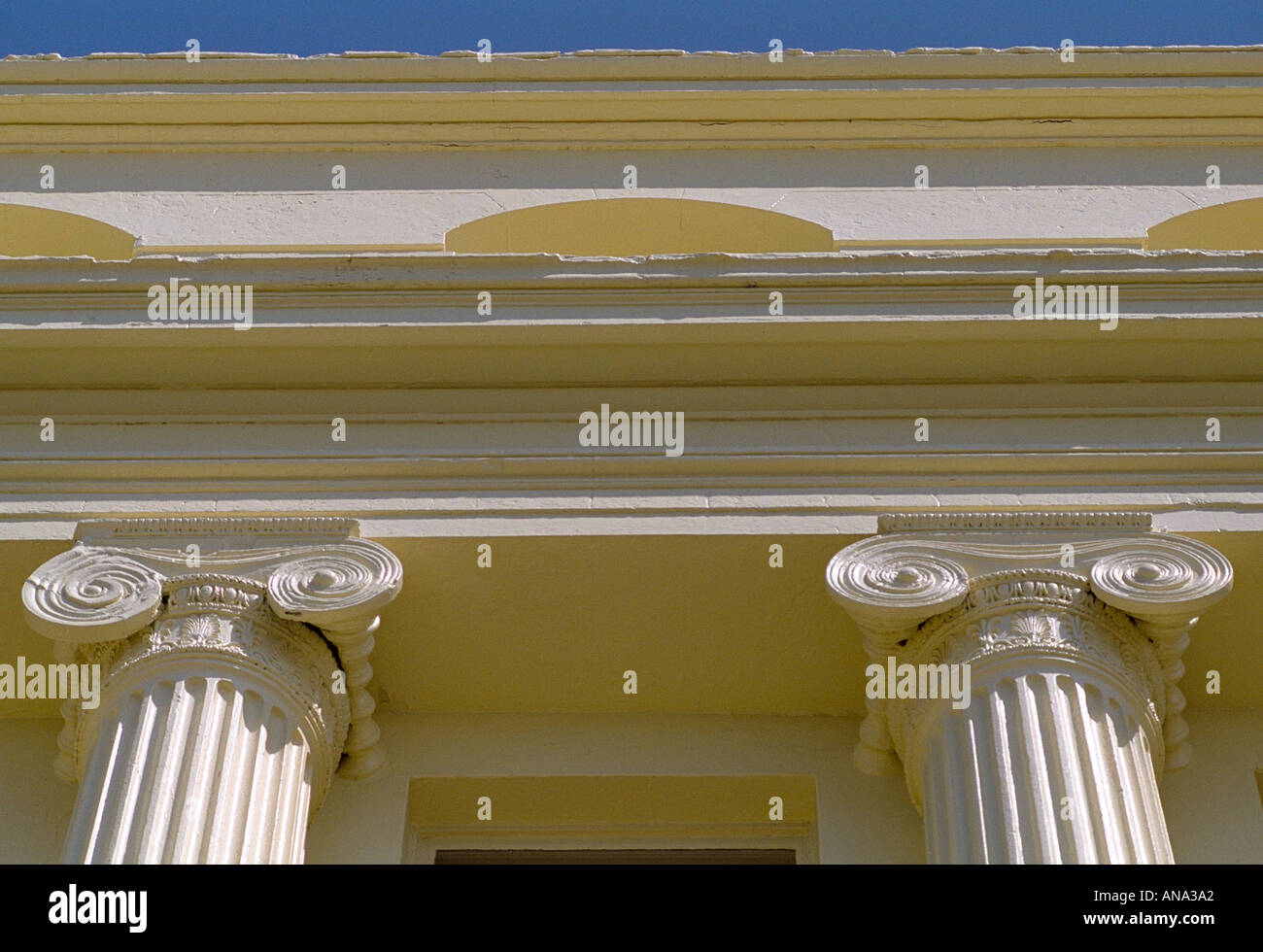 Capitals at Brunswick Terrace Hove UK Stock Photo - Alamy