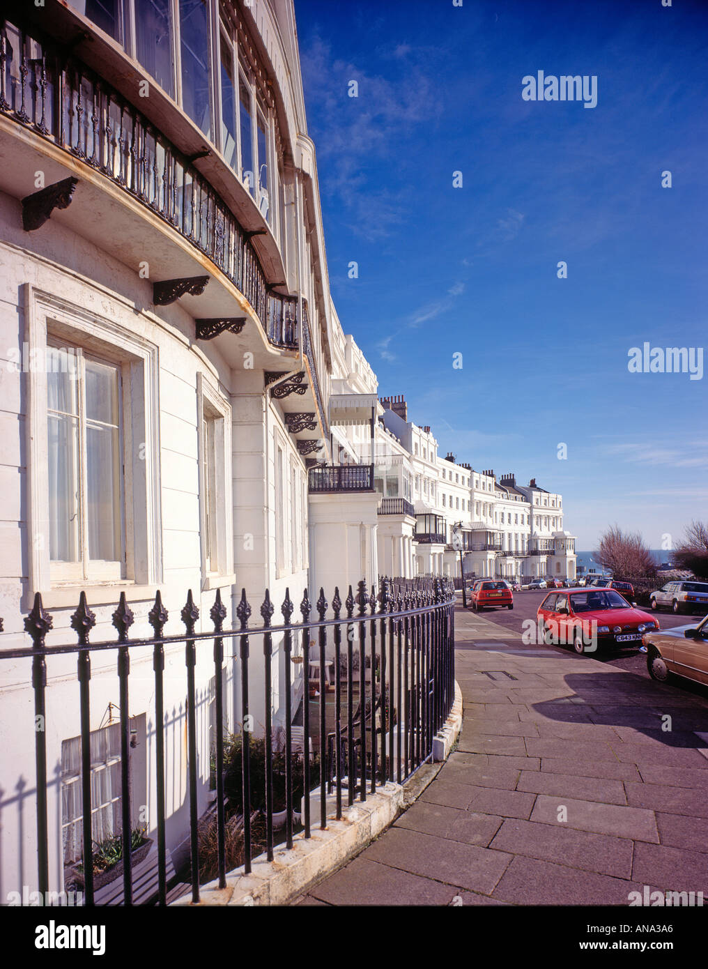 East wing of Lewes Crescent Kemp Town Brighton UK Stock Photo - Alamy