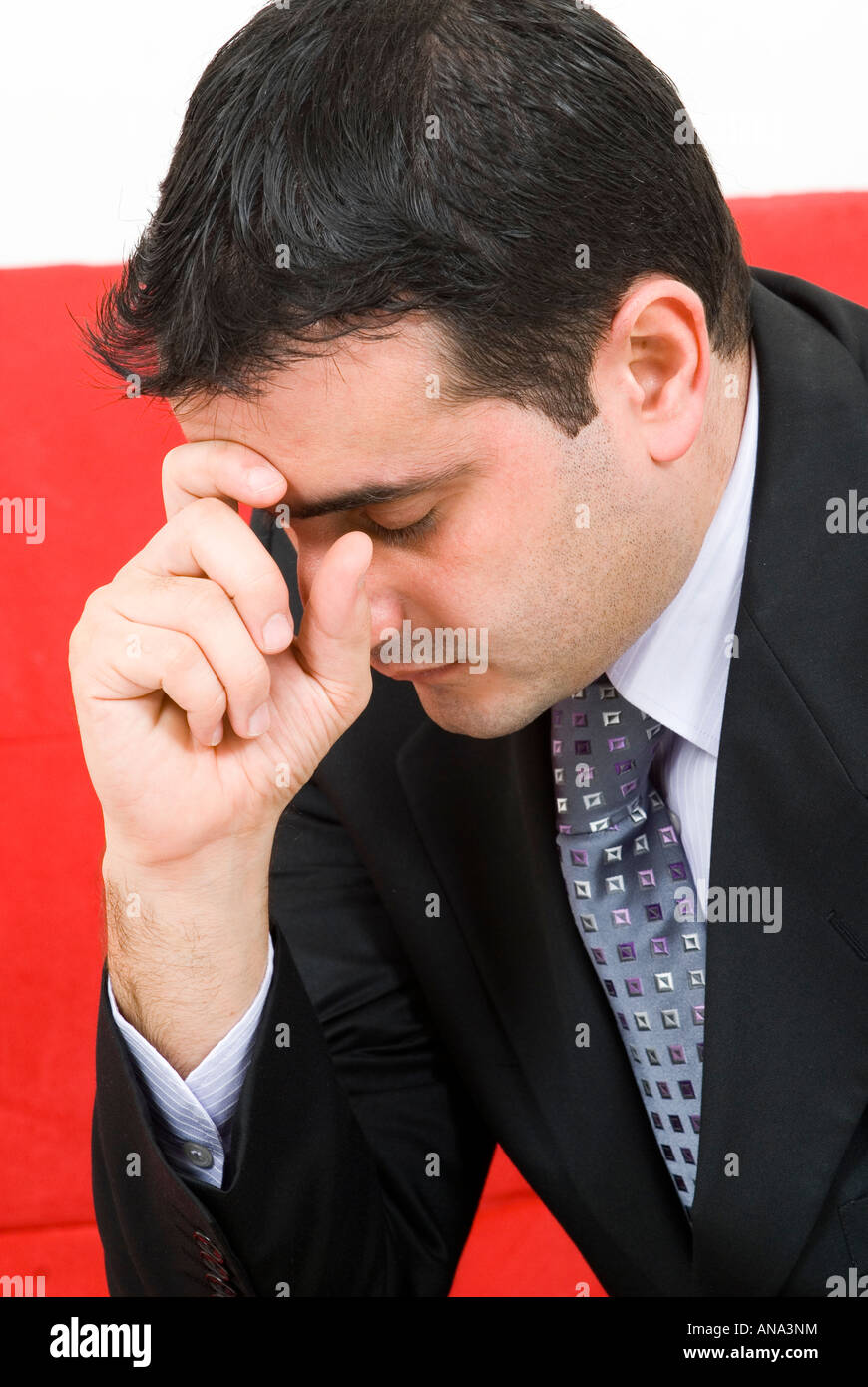 Close up of a sad business man Stock Photo - Alamy