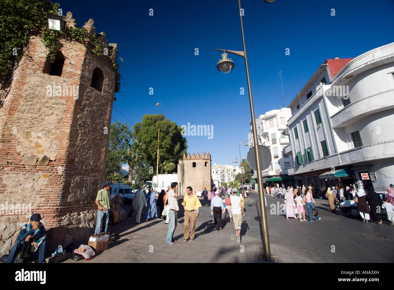 Spanish colonial architecture tetouan morocco hi-res stock photography ...