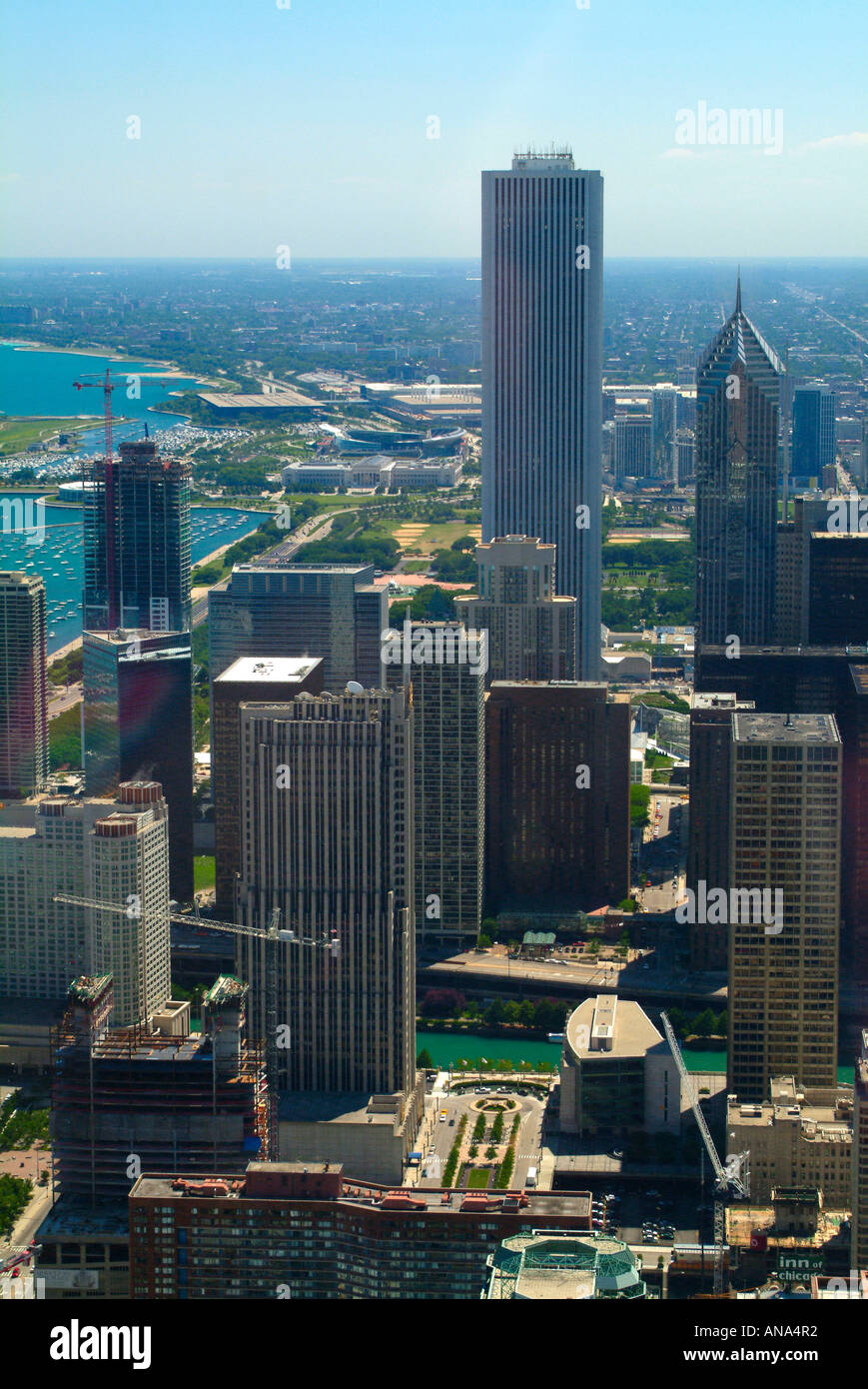 Chicago grant park aerial hi-res stock photography and images - Alamy