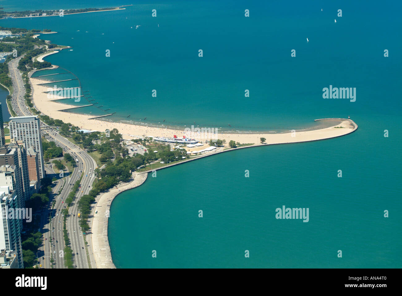 Beach groin aerial hi-res stock photography and images - Alamy