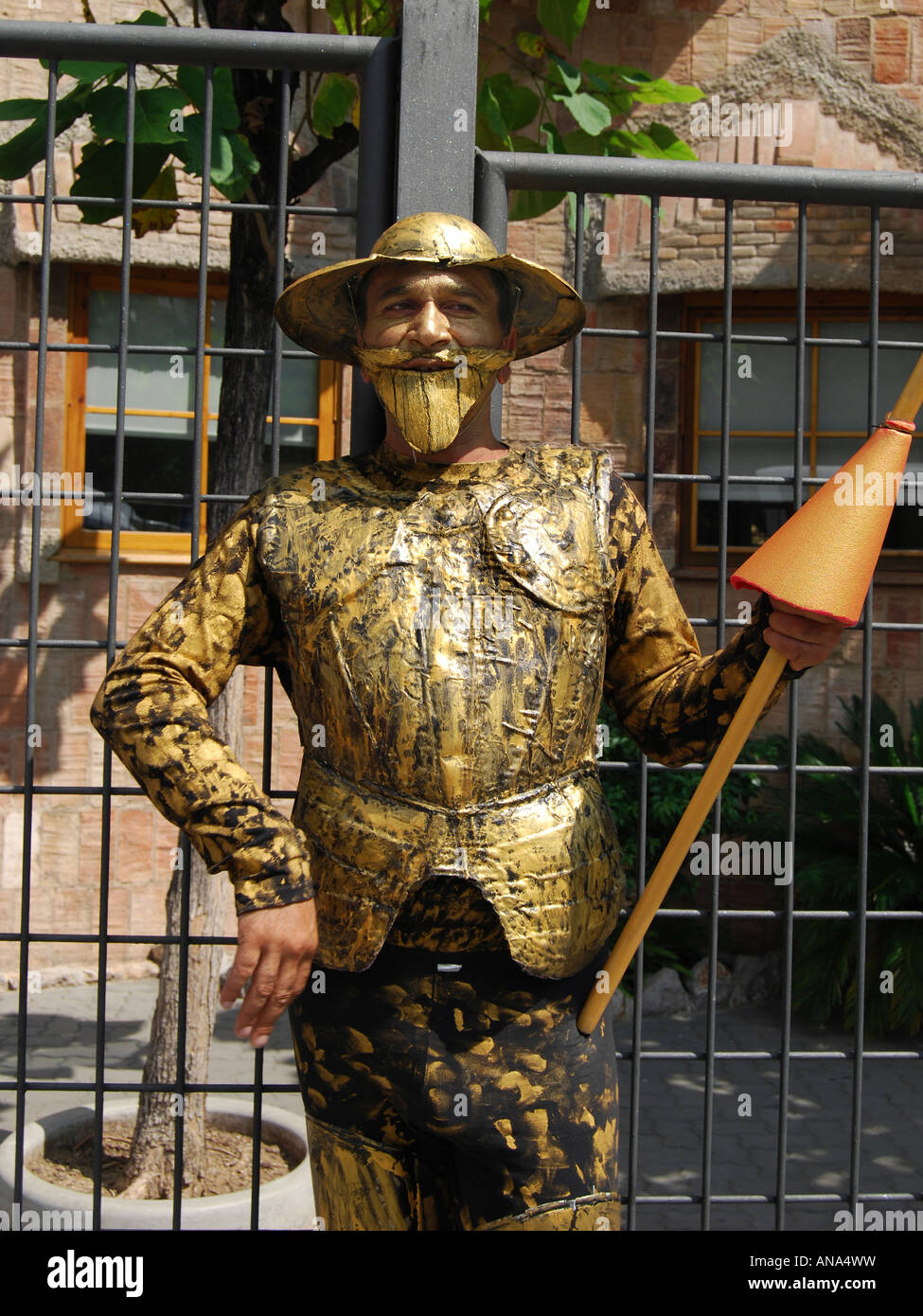 Jolly human sculpture outside Gaudi La Sagrada Familia Barcelona Spain ...