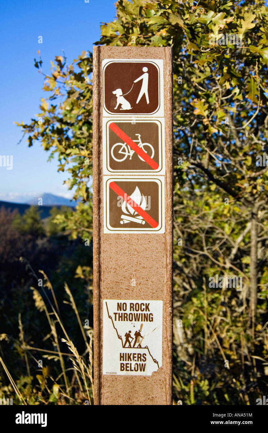 National park usa trail rules hi-res stock photography and images - Alamy