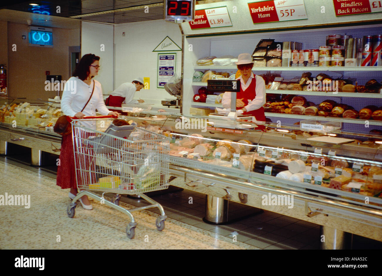 Supermarket Shopping Delicatessen Section Tesco England Stock Photo - Alamy