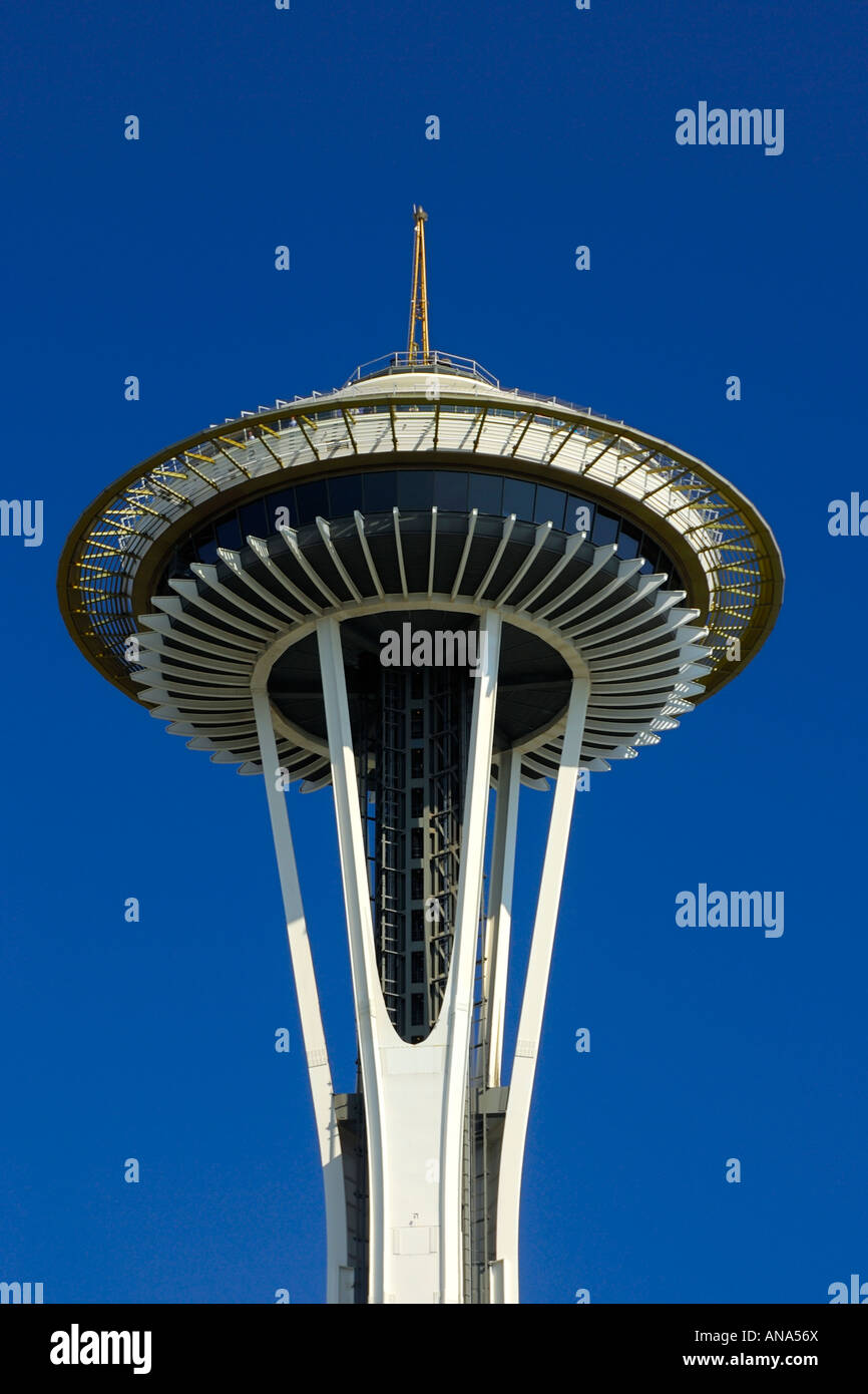 The world famous Space Needle located in the Seattle Center north of ...