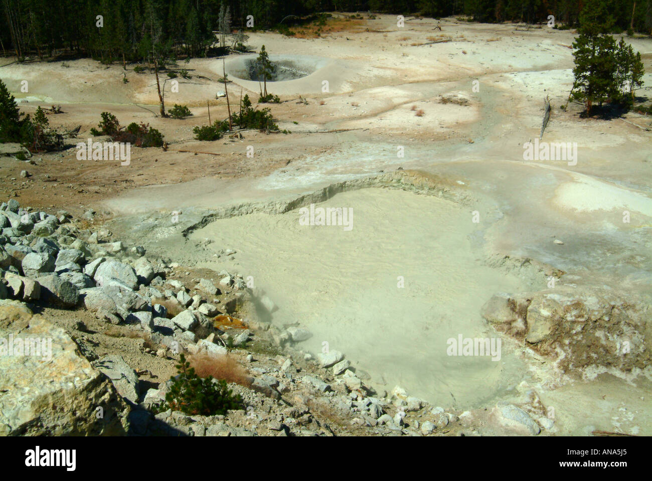 Sulphur caldron yellowstone hi-res stock photography and images - Alamy