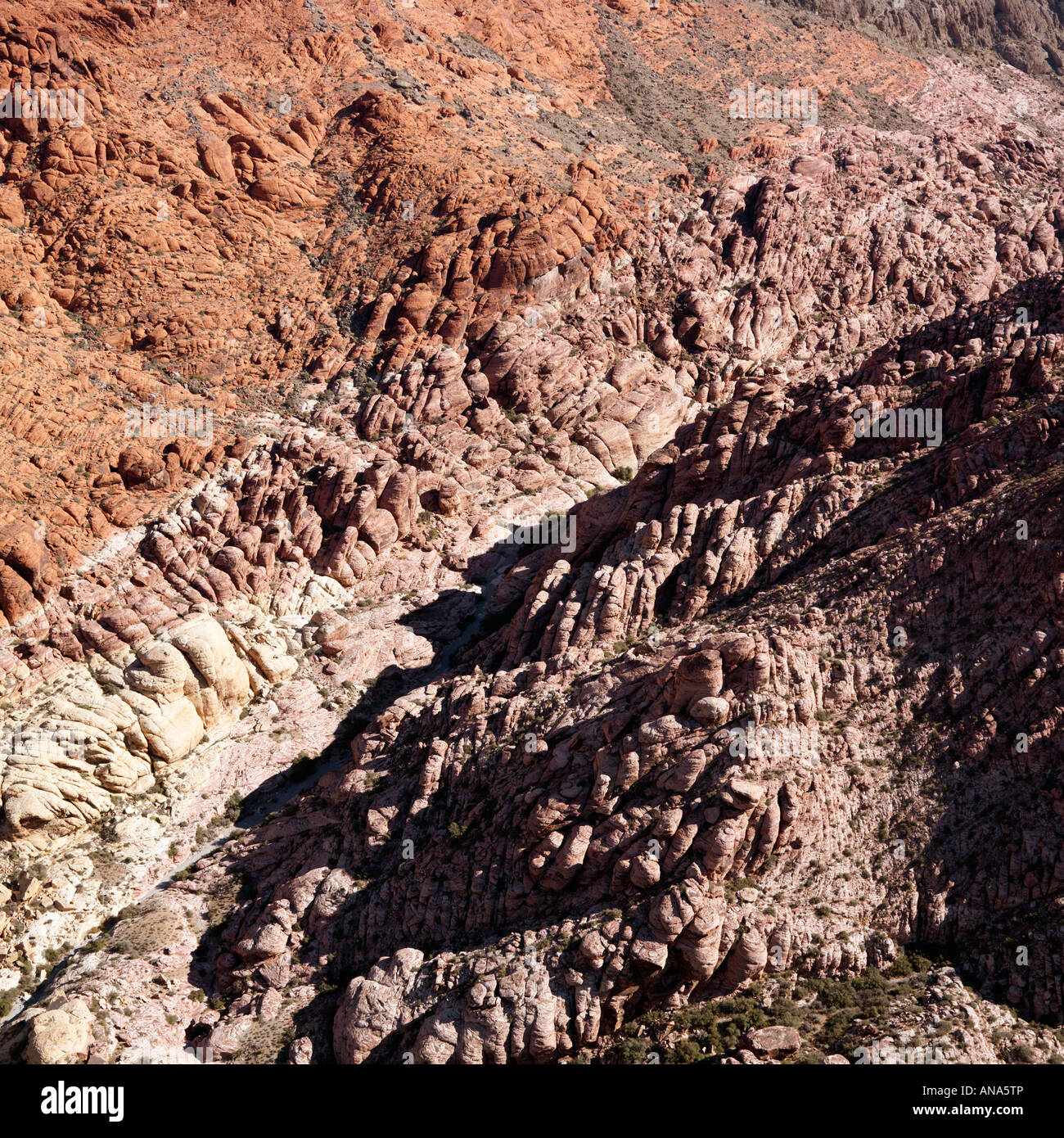 Aerial view of red rock cliffs in southwest Stock Photo - Alamy