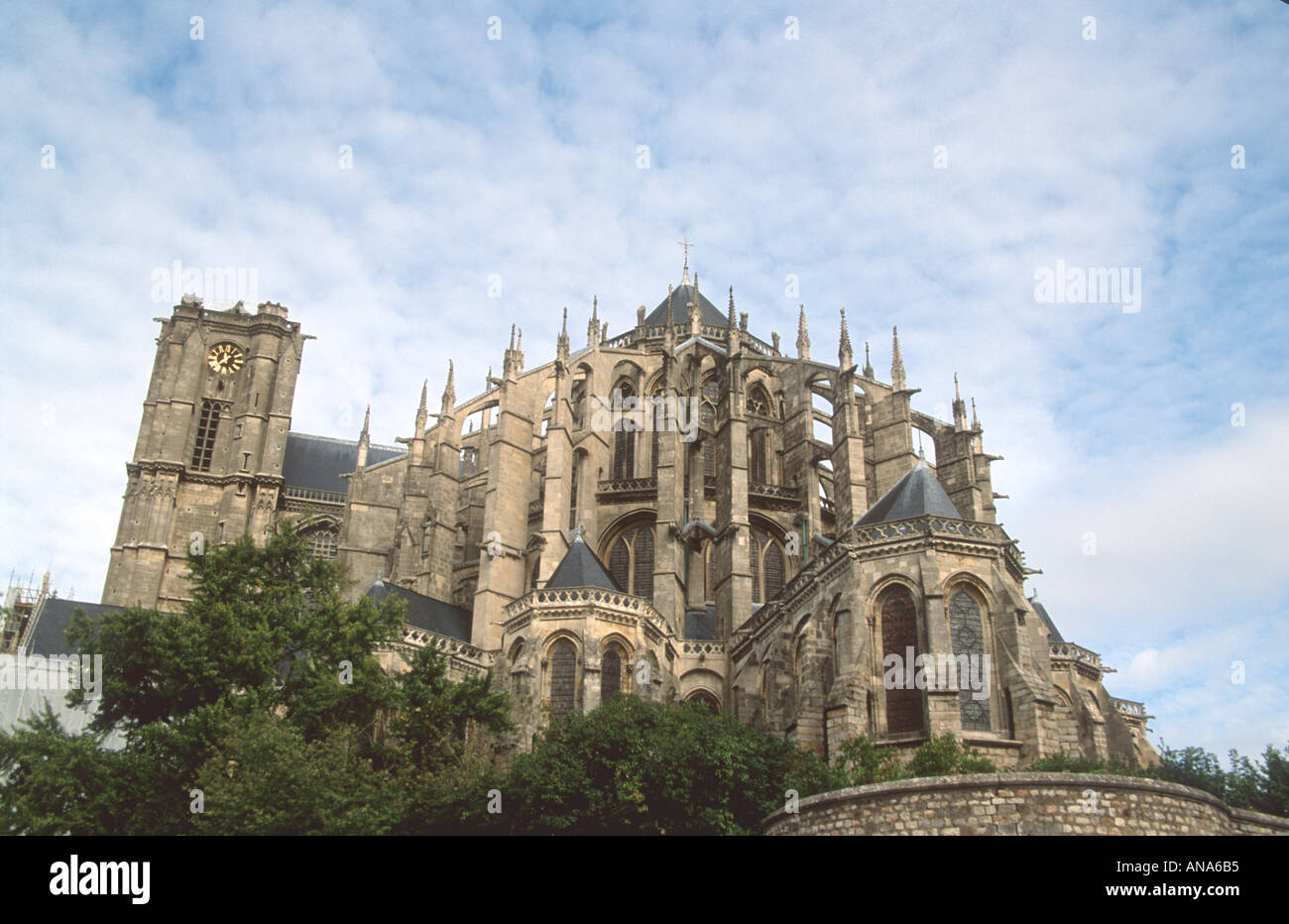 Le Mans Cathedral France Stock Photo - Alamy