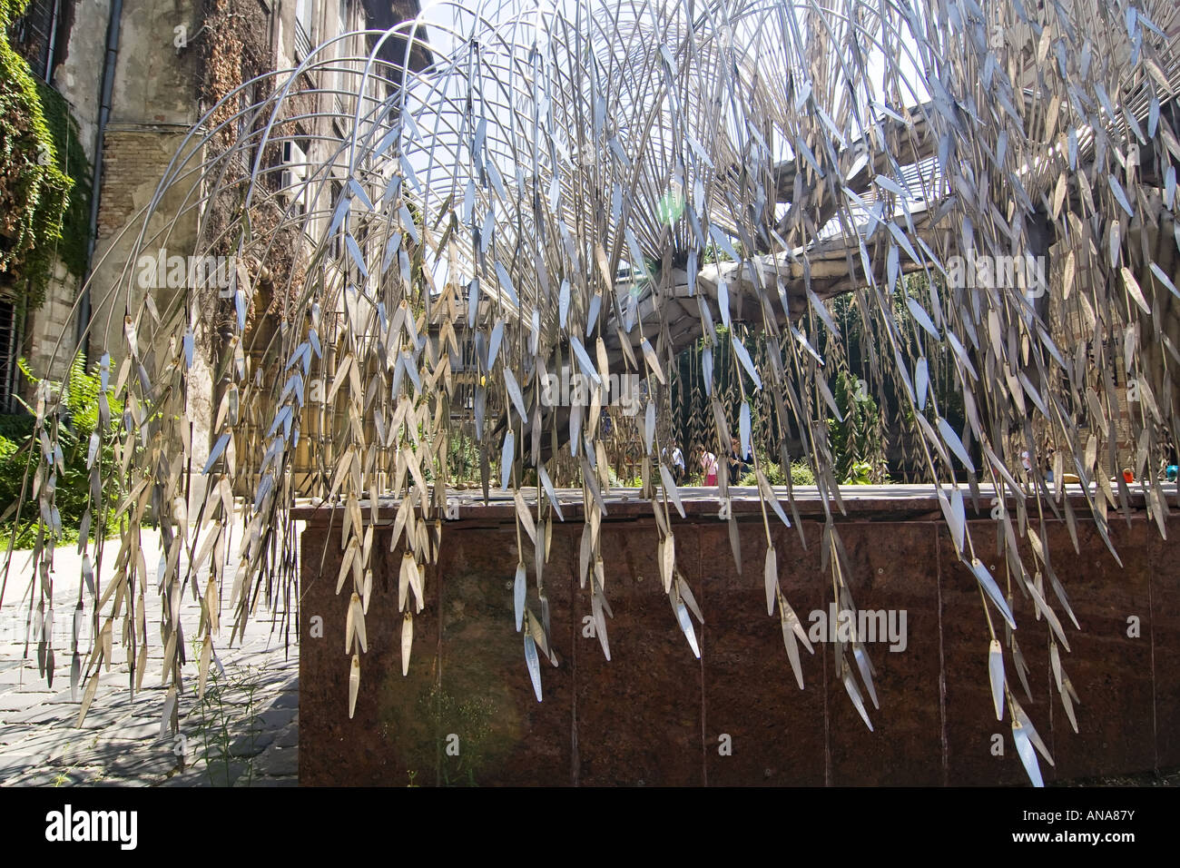 The Great Synagogue Budapest. Holocaust Memorial: Tree of Life Stock ...