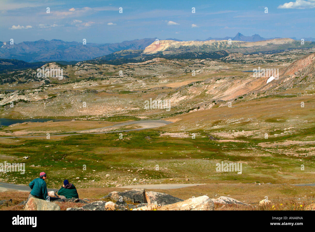 The View Towards Pilot Peak Mountain in Absaroka Range and Wilderness ...