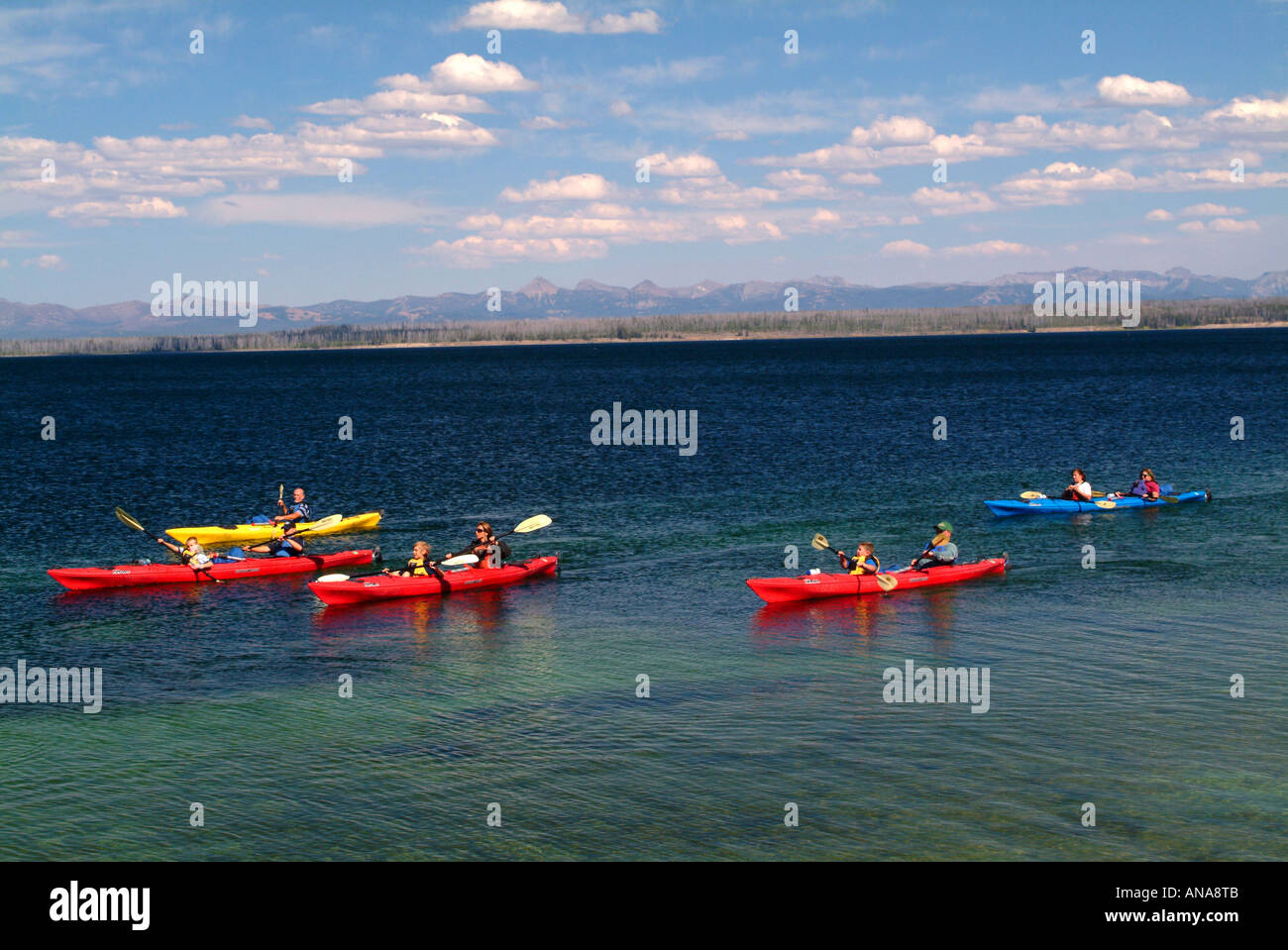 Yellowstone kayak lake hi-res stock photography and images - Alamy