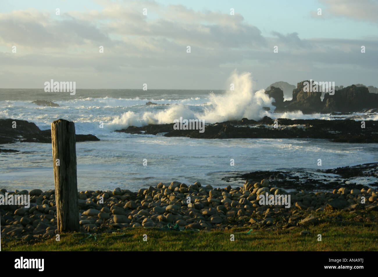 waves in strong winds near Malin Head peninsula, Inishowen, Donegal ...