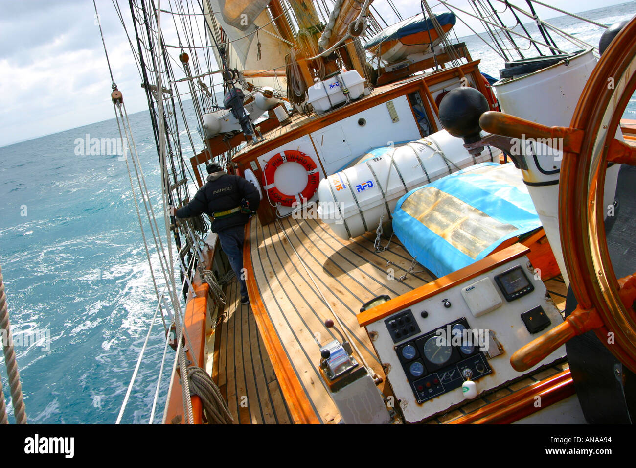 Chasing the wind on the tall ship Windeward Bound High resolution ...