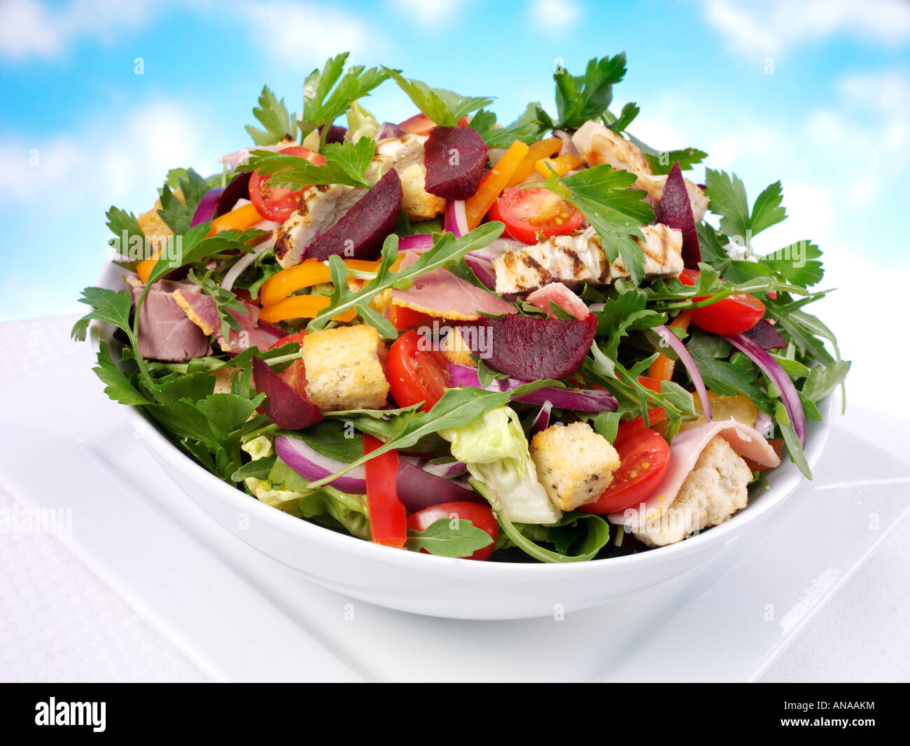 Classic Chef Salad Stock Photo Alamy