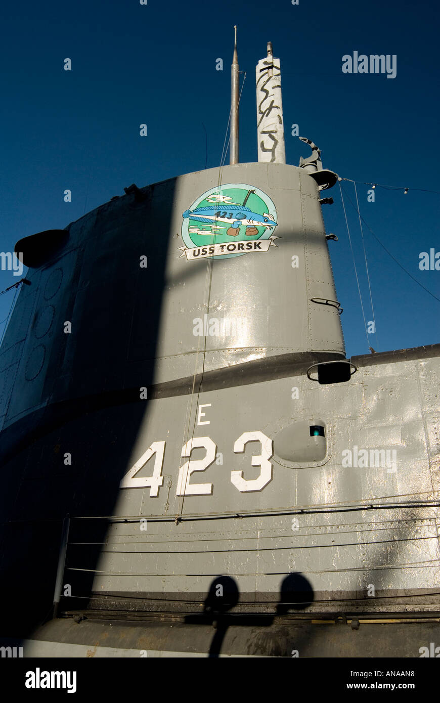 Submarine USS Torsk docked at the Maritime Museum in Baltimore Maryland ...