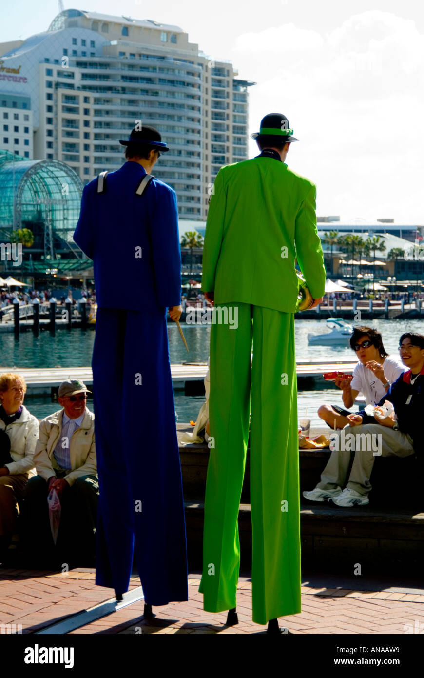 Clown stilts hi-res stock photography and images - Alamy
