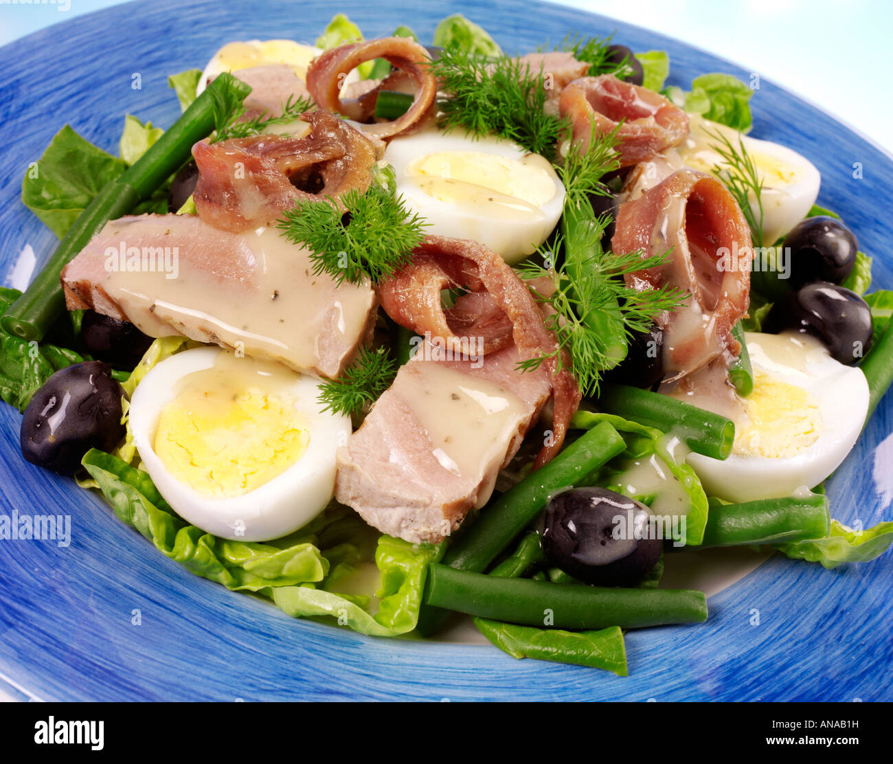 Salad anchovy tuna hi-res stock photography and images - Alamy