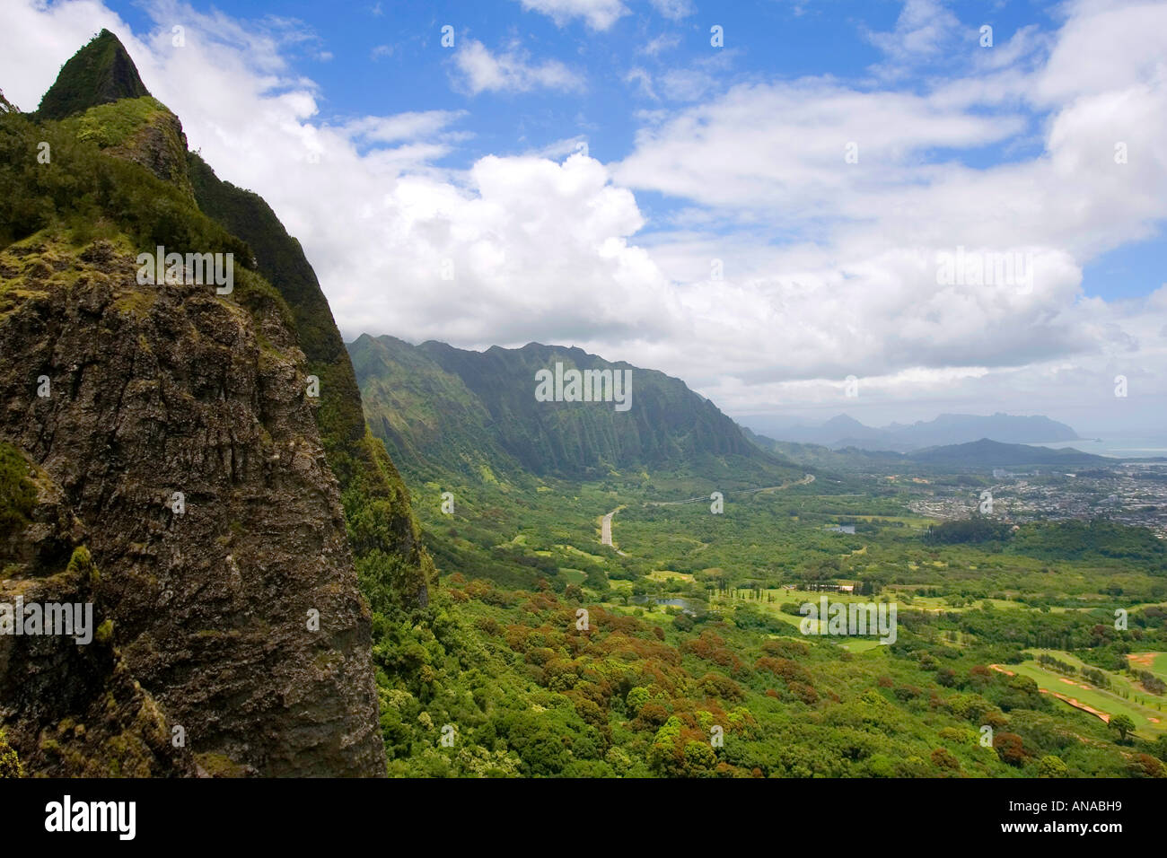 Pali Lookout, Oahu Hawaii Stock Photo - Alamy