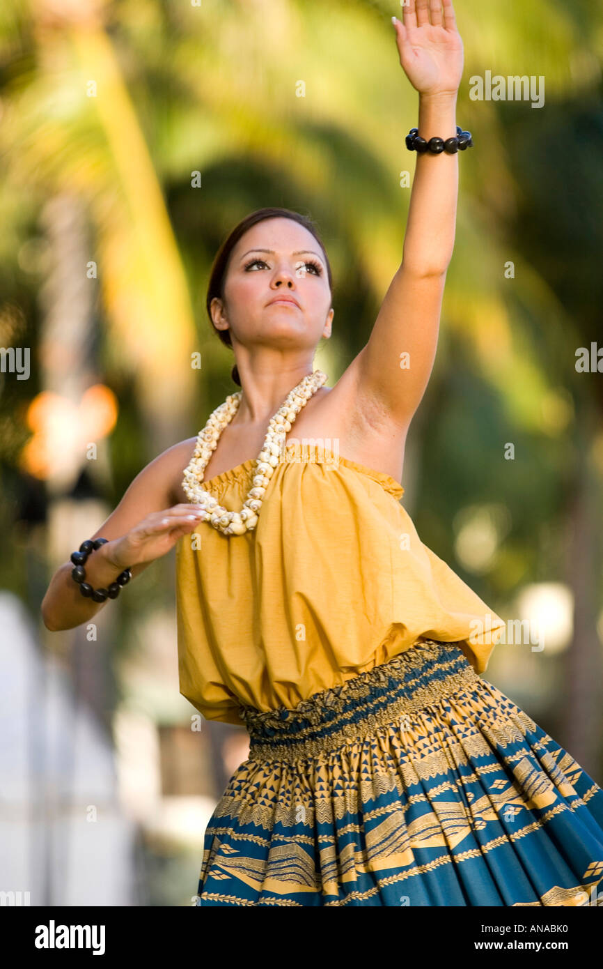Hawaiian Hula Dancer Stock Photo - Alamy