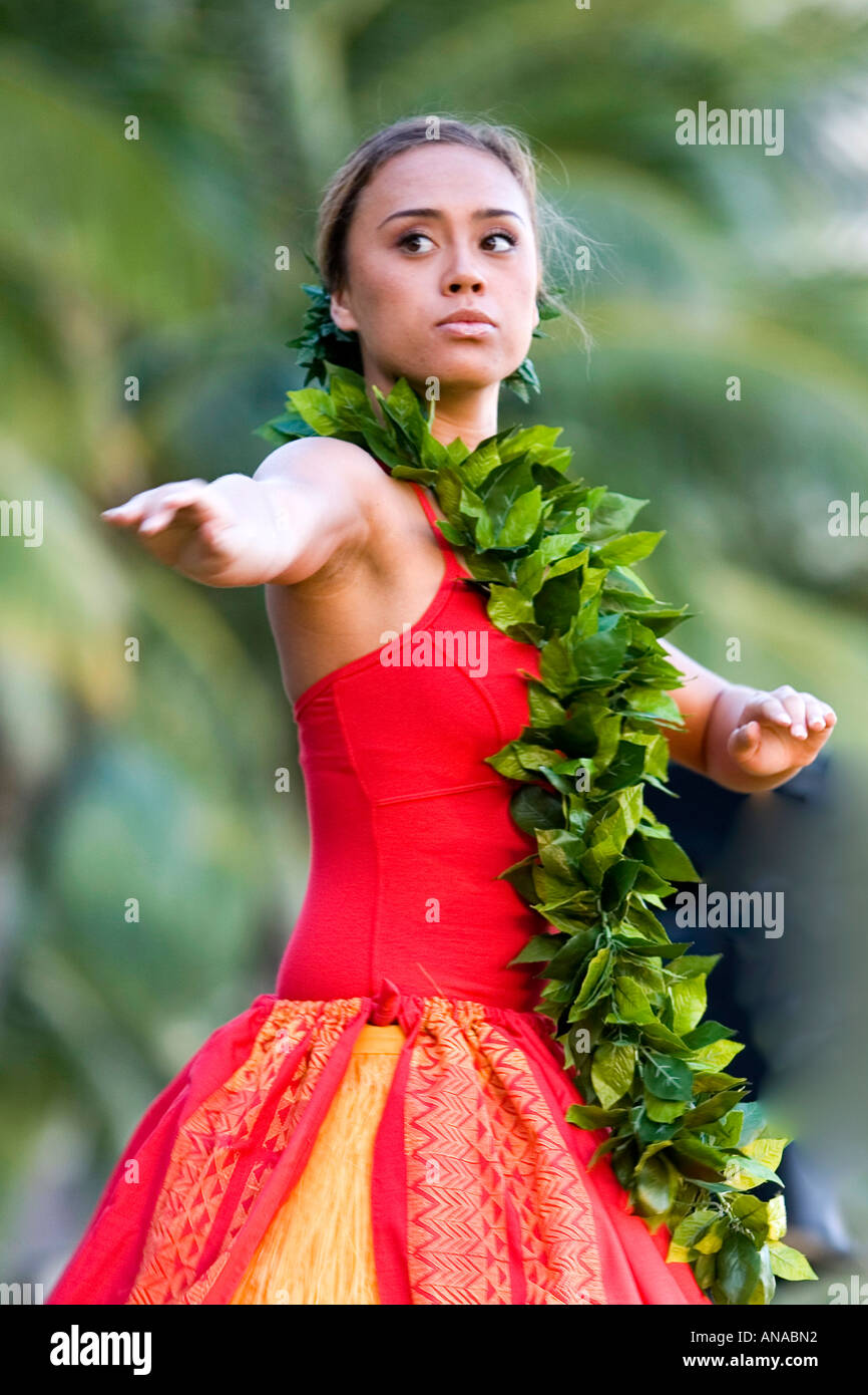 Hawaiian Hula Dancer Stock Photo - Alamy