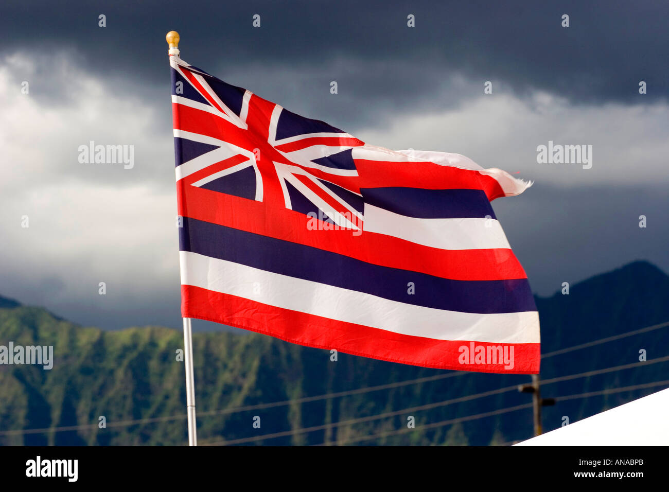 Hawaii State Flag Stock Photo - Alamy