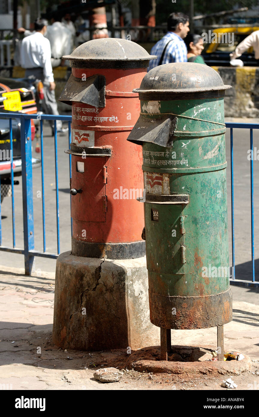 Mumbai post boxes Stock Photo - Alamy