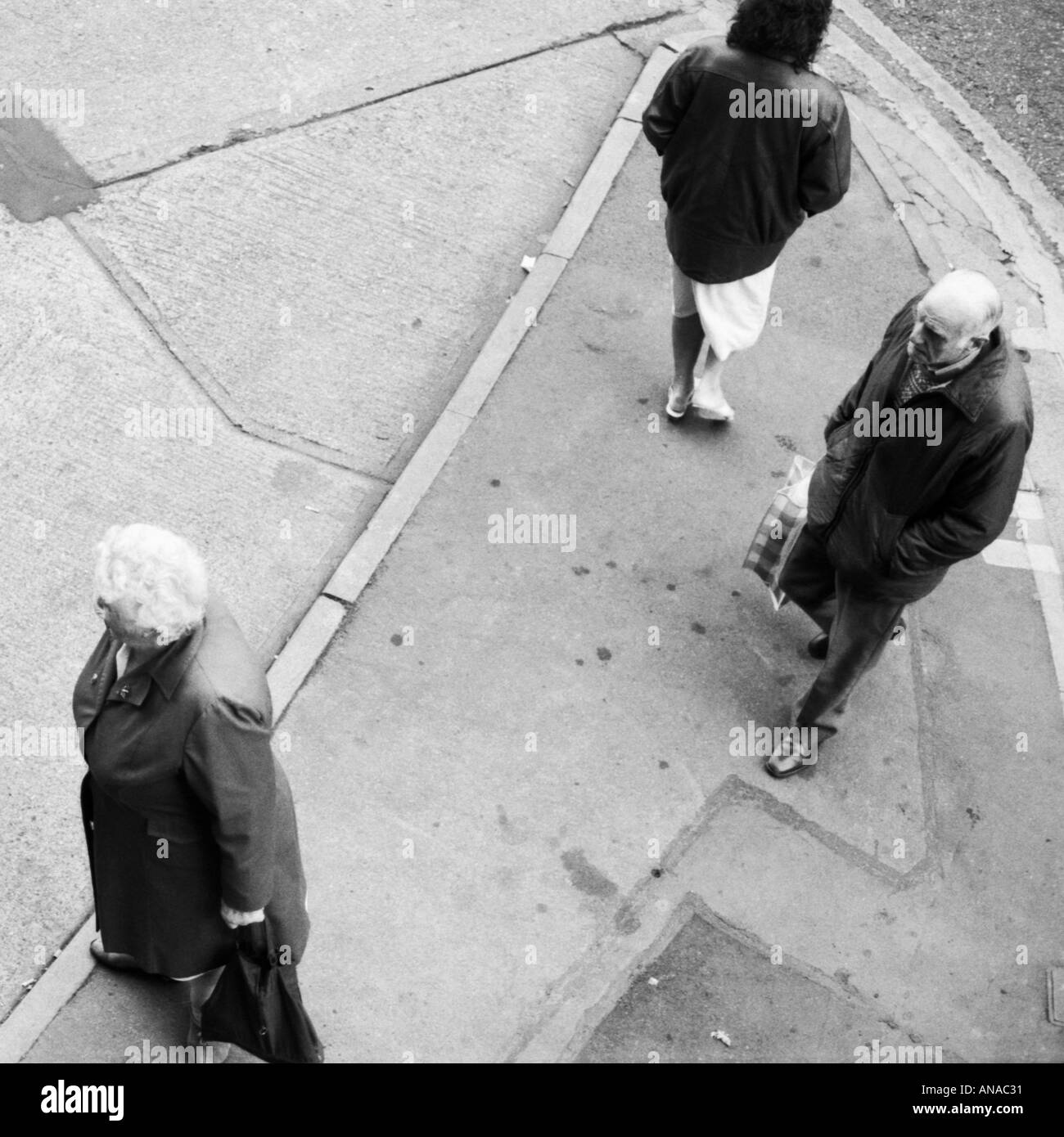 Looking down figure Black and White Stock Photos & Images - Alamy