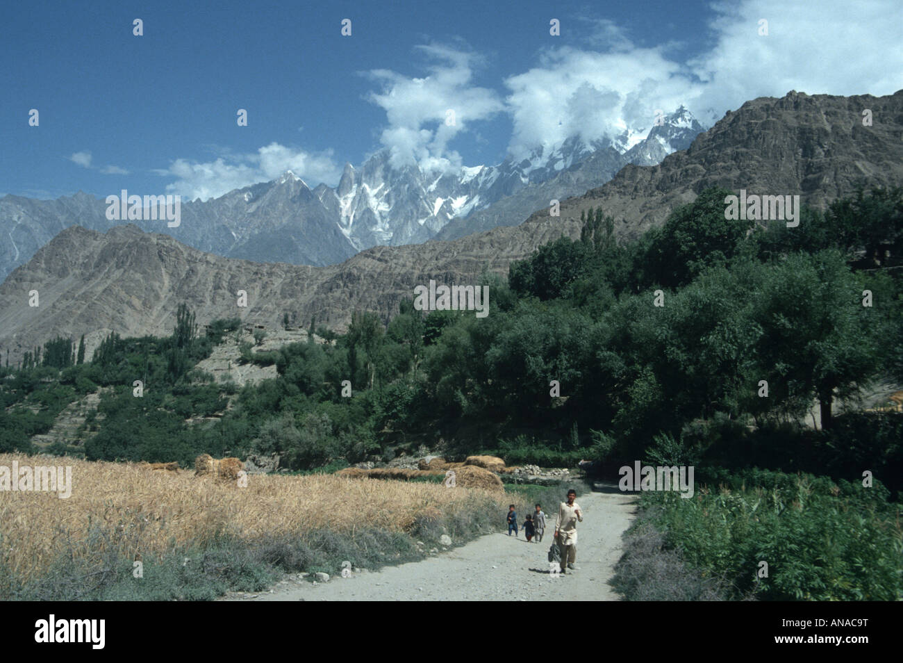 Pakistan Karimabad Hunza Village Life Stock Photo - Alamy