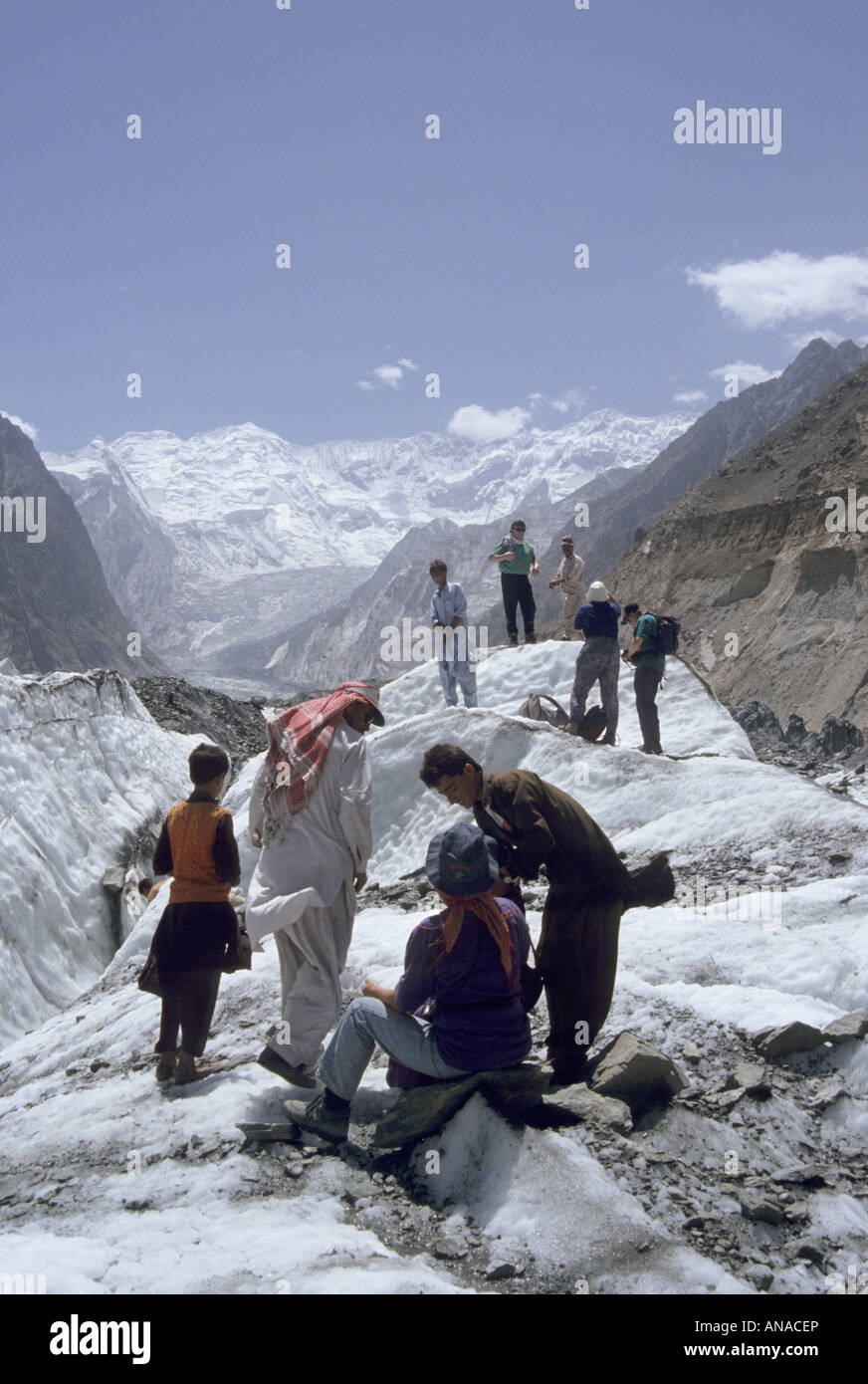 Pakistan Karimabad Hunza Village Life Batura Glacier Stock Photo - Alamy