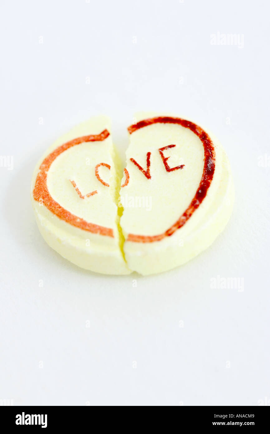 Sad love heart sweets hi-res stock photography and images - Alamy