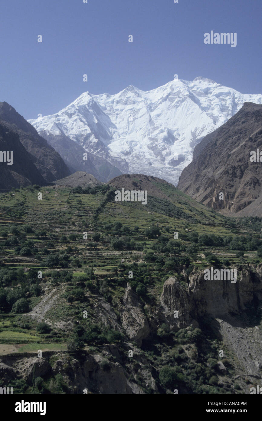 Pakistan Karimabad Hunza Village Batura Glacier Stock Photo - Alamy