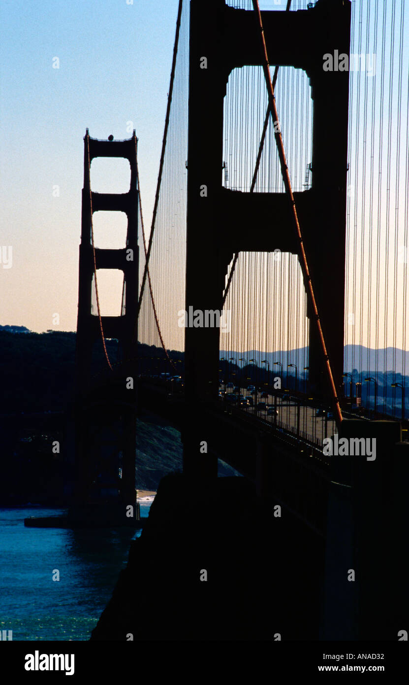Golden Gate bridge from Marin County, San Francisco, USA Stock Photo ...