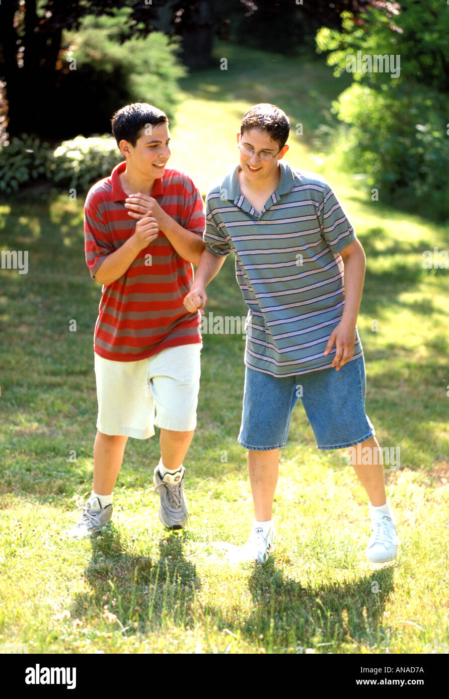 Boys fighting playfully hi-res stock photography and images - Alamy