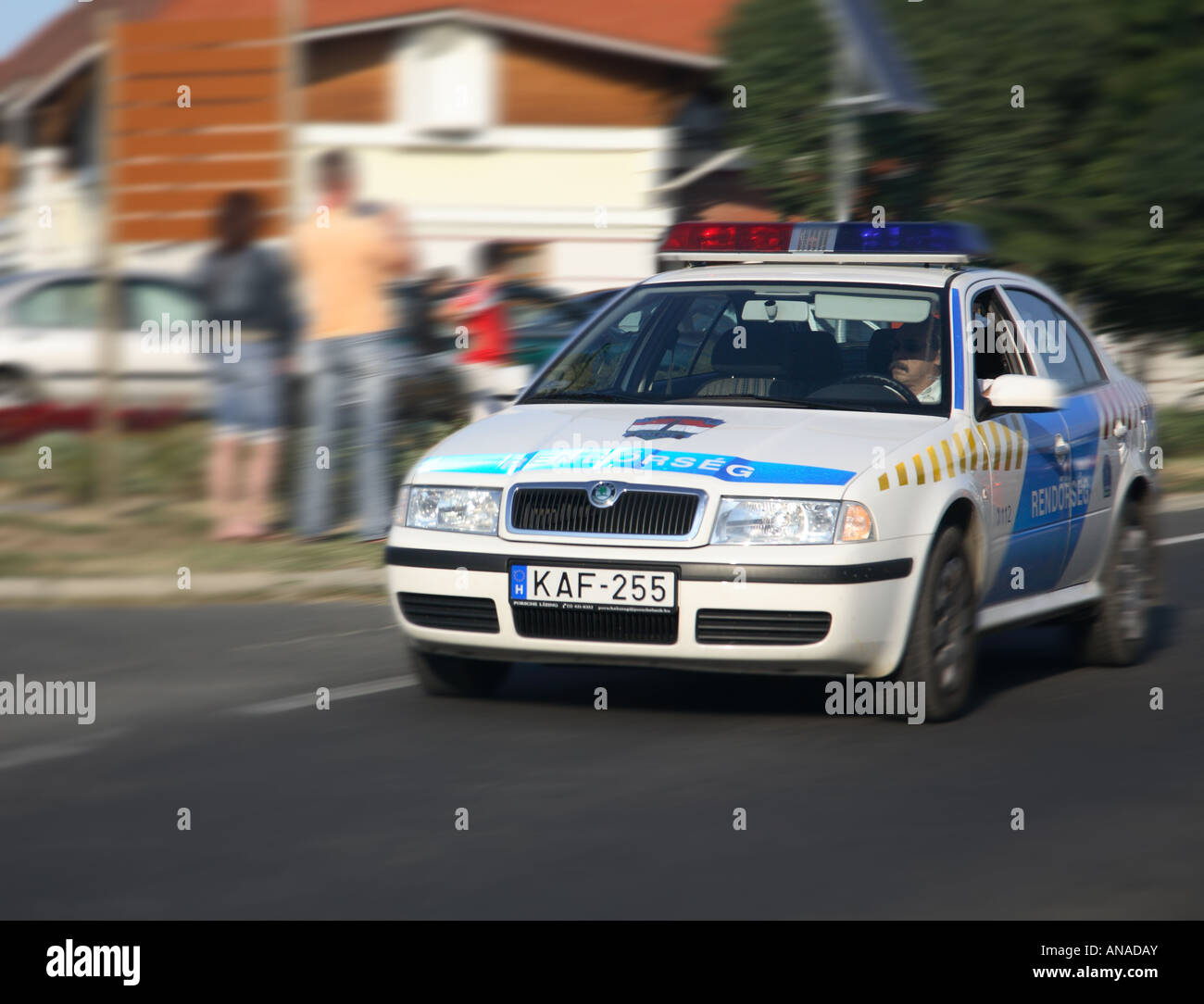 hungary police car Stock Photo - Alamy
