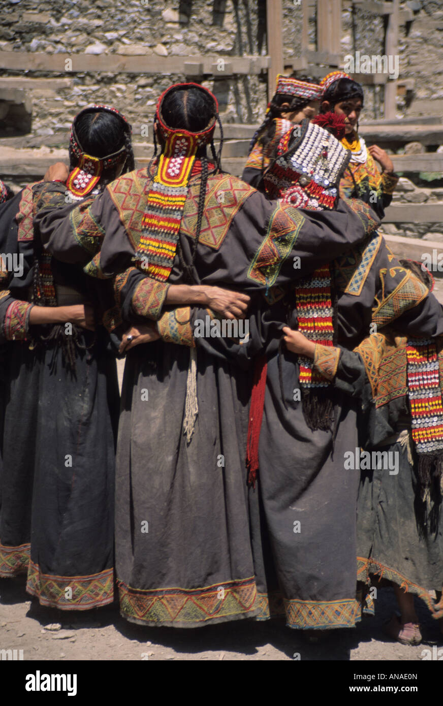 Pakistan Chitral The Hindu Kush Kailash Tribe Women in Tribal Dress ...
