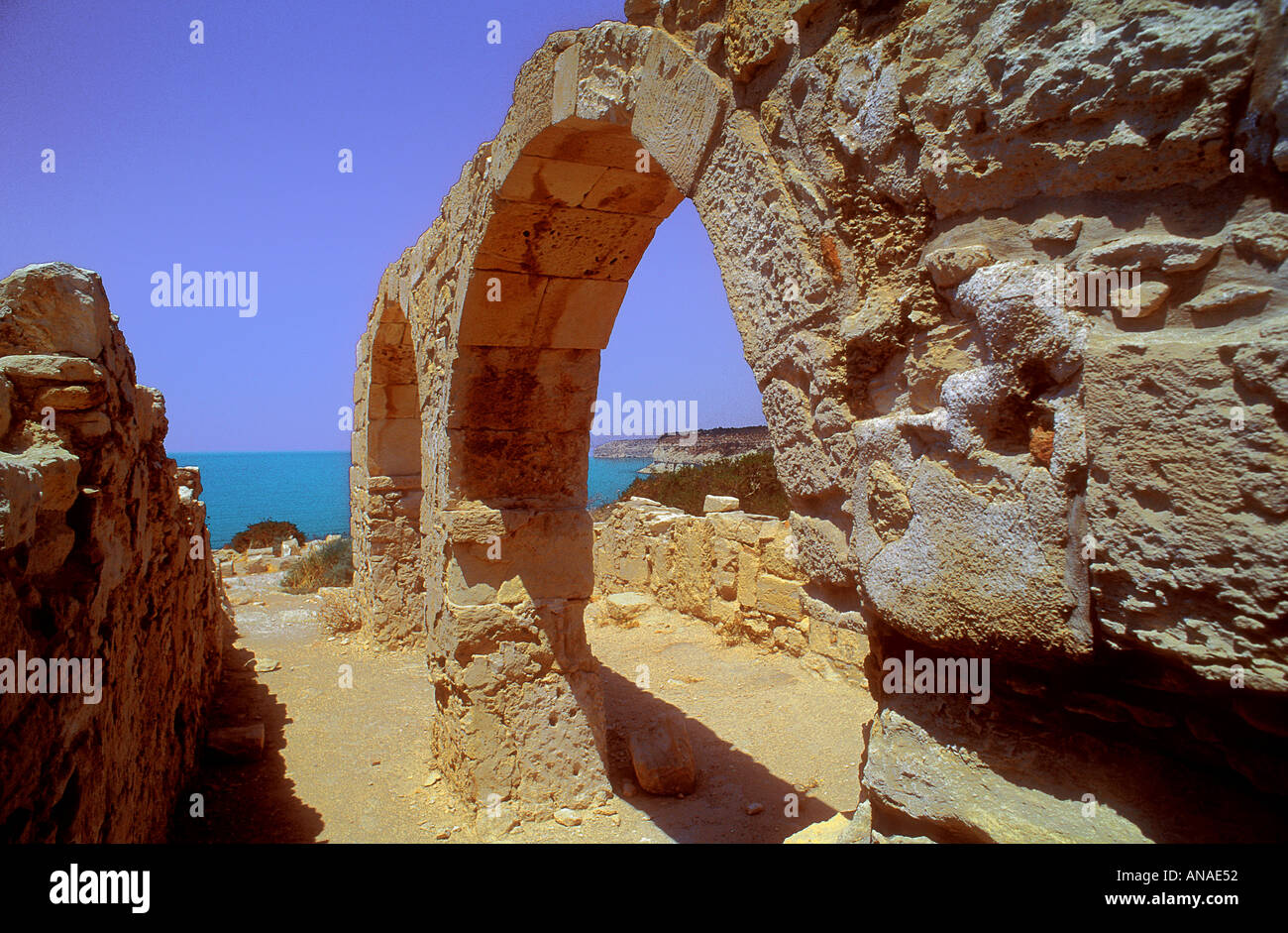 Arches at the Ancient Greek site at Kourion also known us Curium in ...